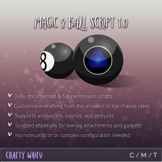 Second Life Marketplace - Magic 8 Ball Script v1.0